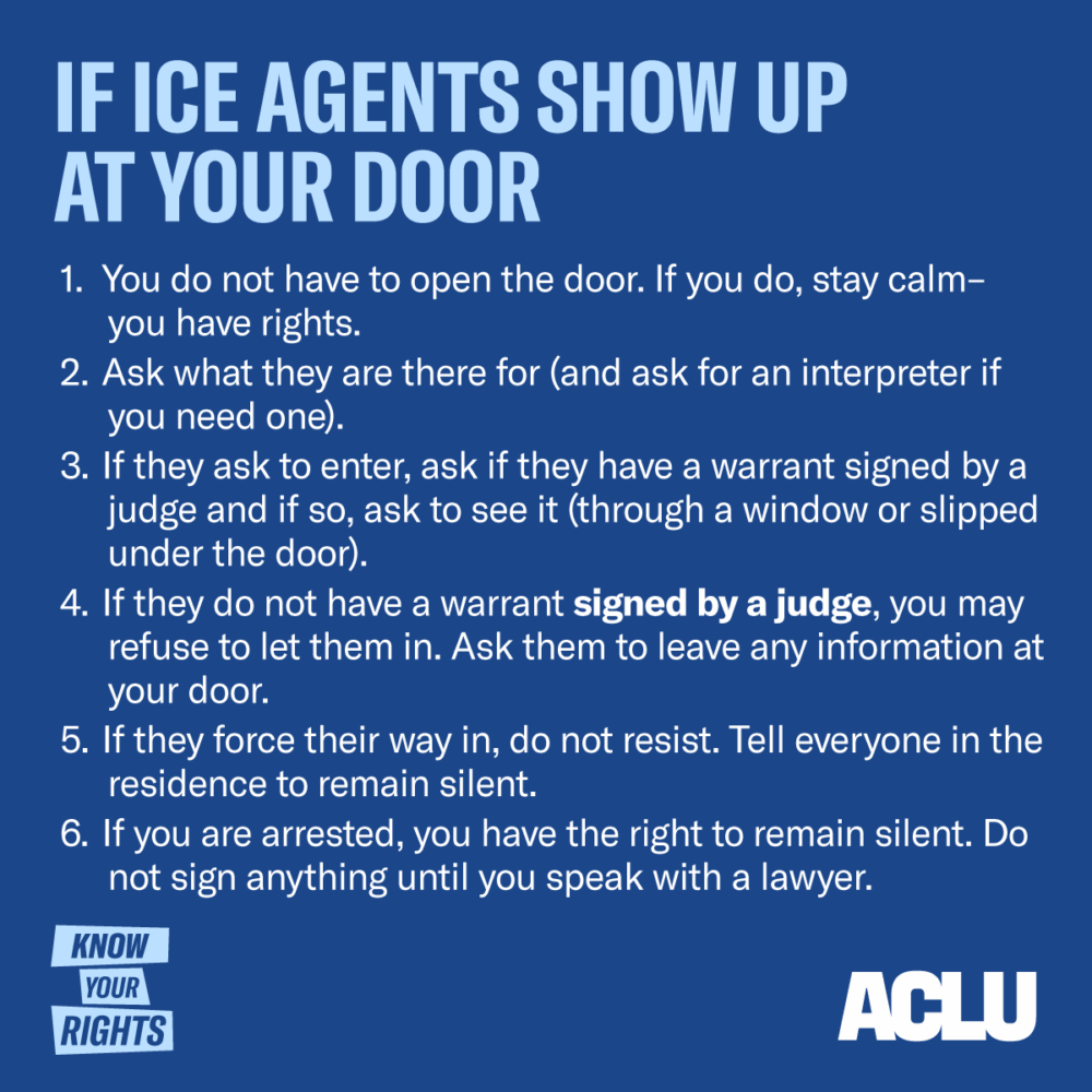 Know Your Rights: Immigrants' Rights - ACLU of Connecticut